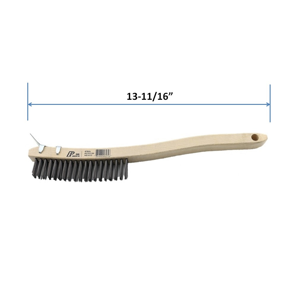 Pearl Abrasive® SCB319K Scratch Brush 13-11/16" Length with Scraper ...